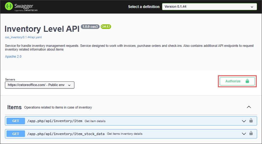 Calling API for Getting Item Details
