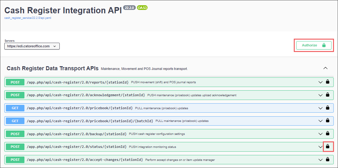 Monitoring Data API