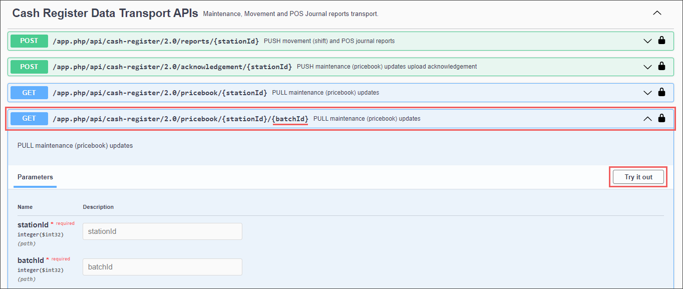 Calling the Pull Price Book APIs