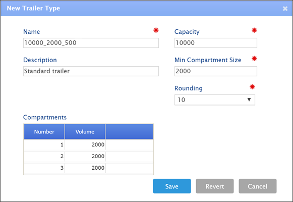 Setting up Trailer Types