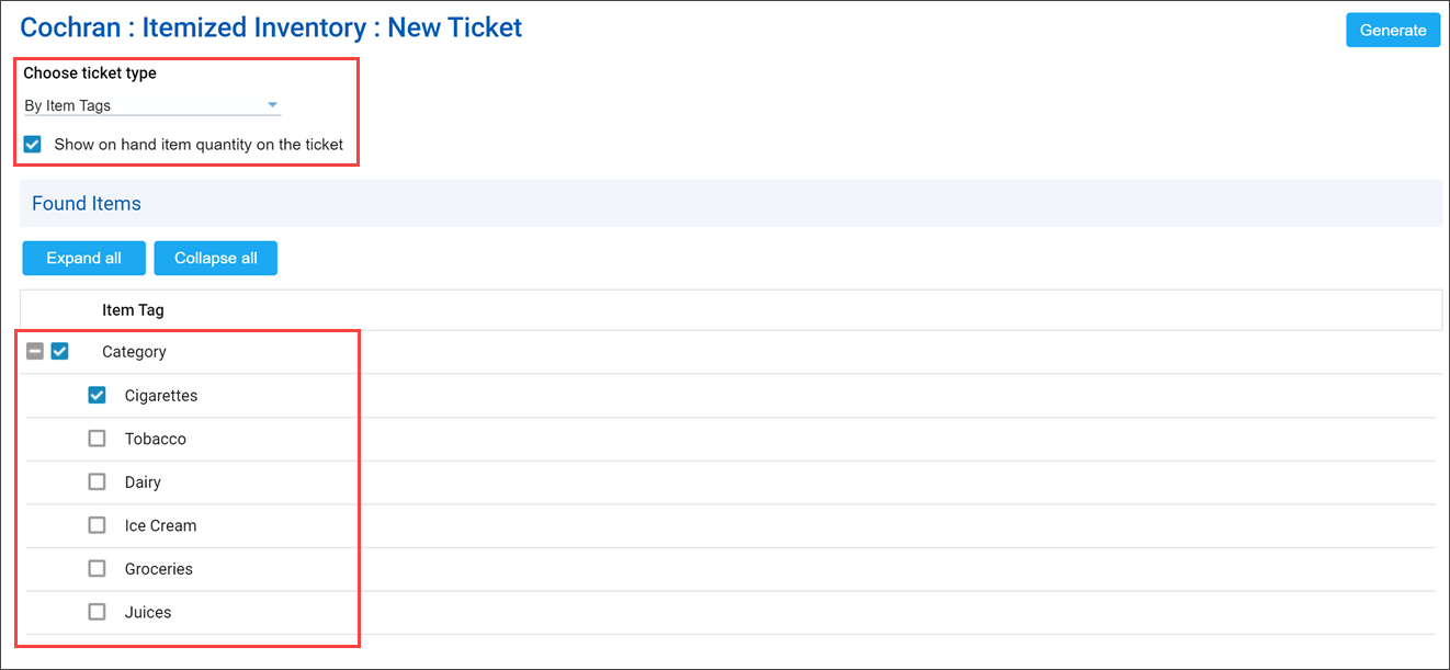 Processing Cycle Count Tickets for Spot Inventory Checks