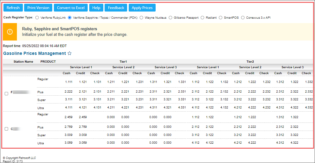 Gasoline Prices Management Report