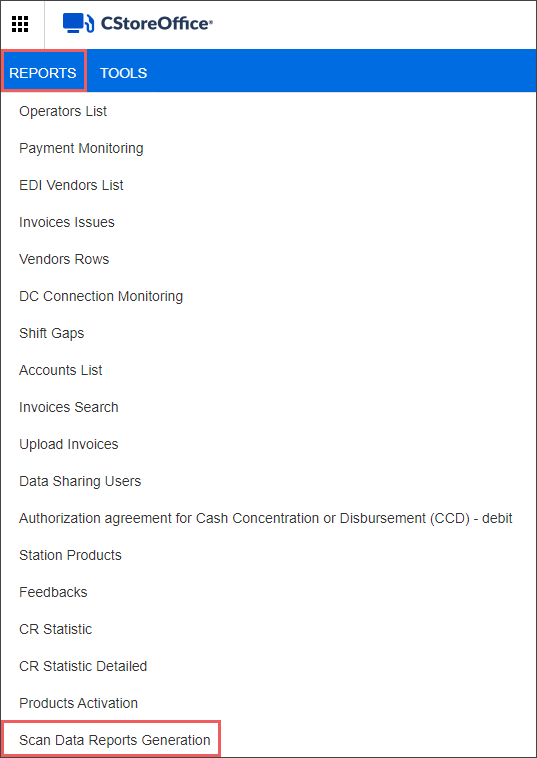 Scan Data Reports Generation