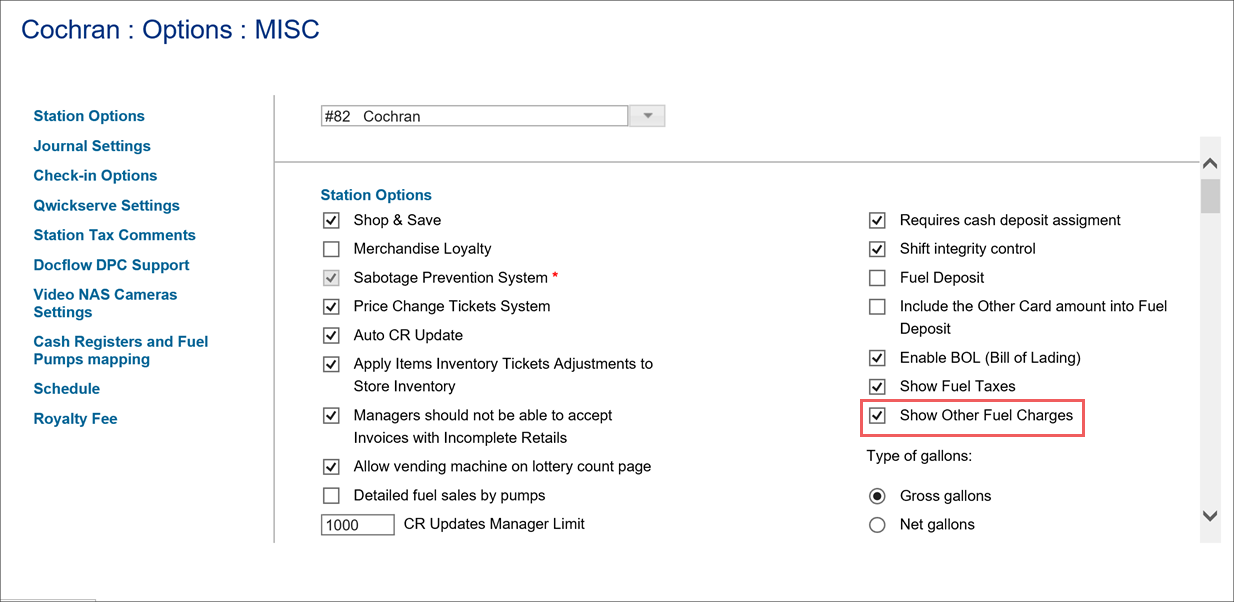 Entering Data About Other Charges