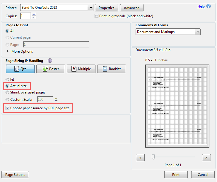 Specifying Printing Settings