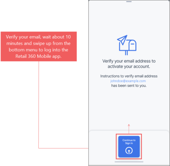 Signing Up for Retail 360 Mobile