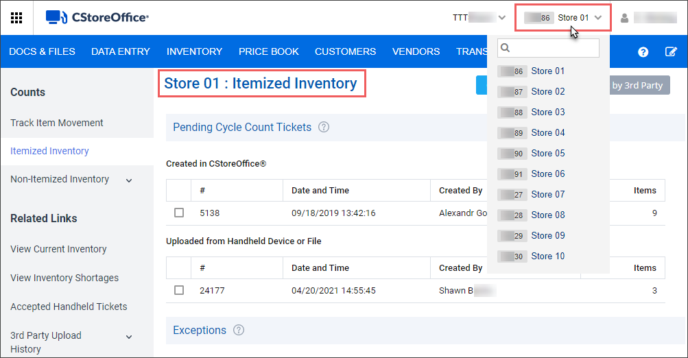 FAQs: Inventory
