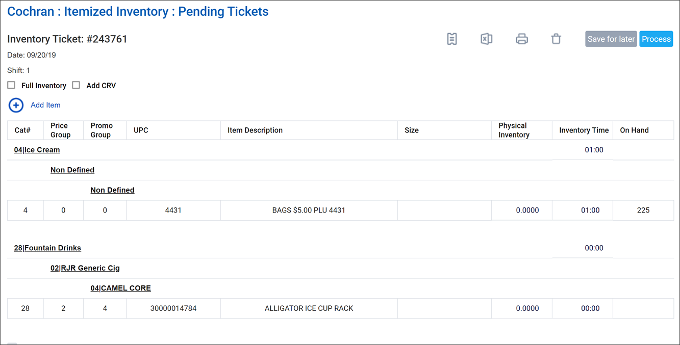 Inventory Release Notes