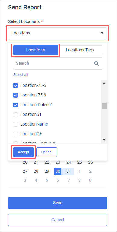 Sending GSAP Reports
