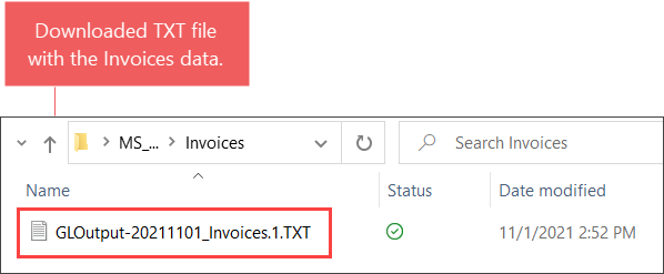 Invoices File Structure