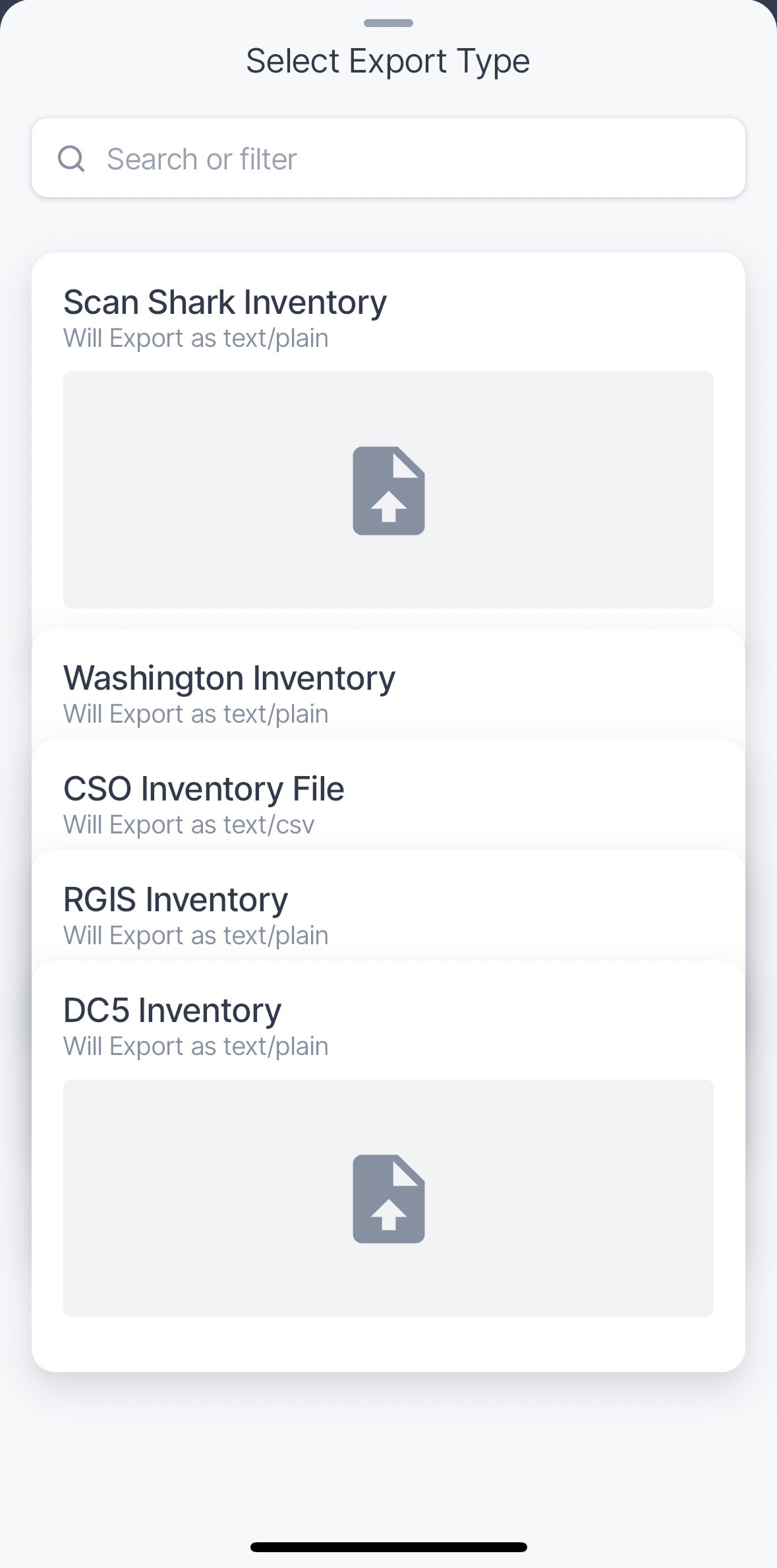 Exporting basket items to external systems